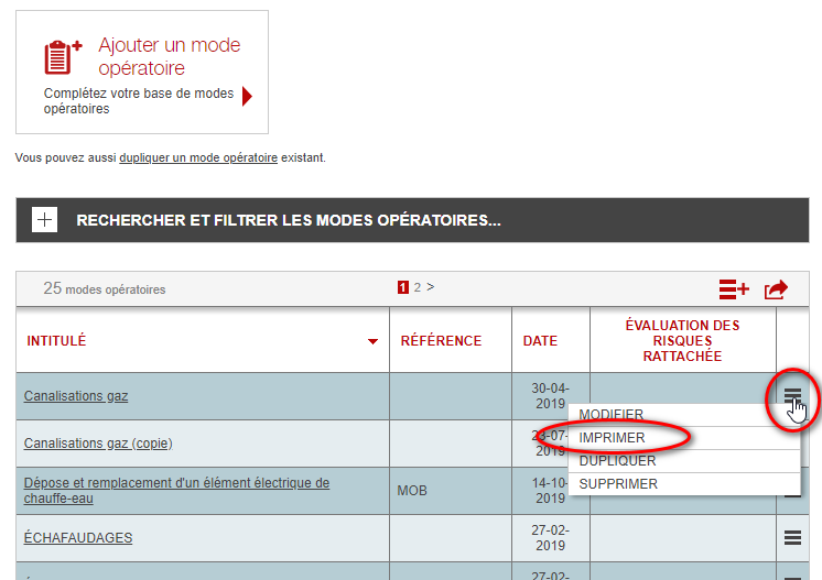 187 - Télécharger et imprimer le mode opératoire – Mon Espace